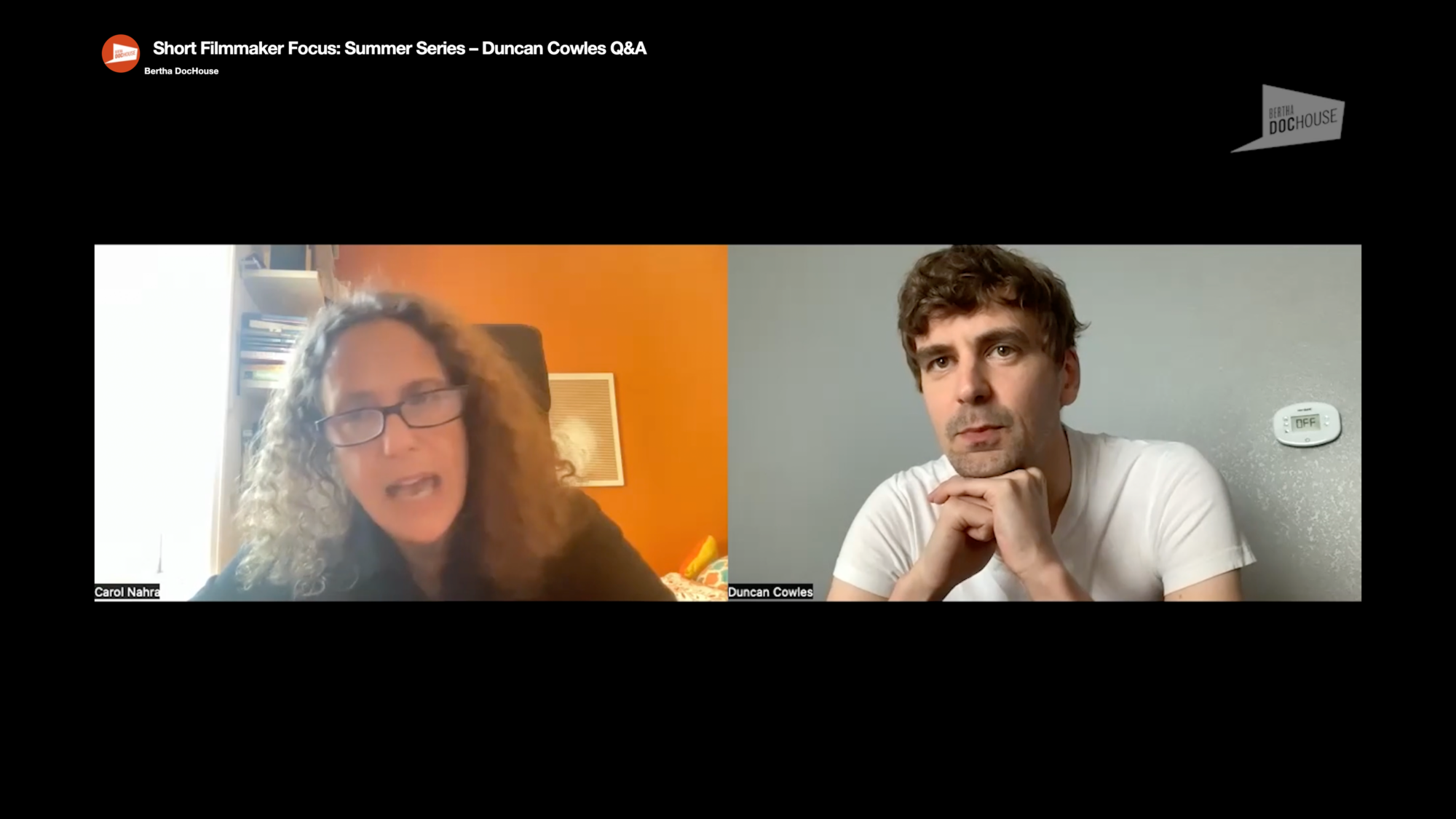 DocHouse - Short Filmmaker Focus Q&A - Duncan Cowles